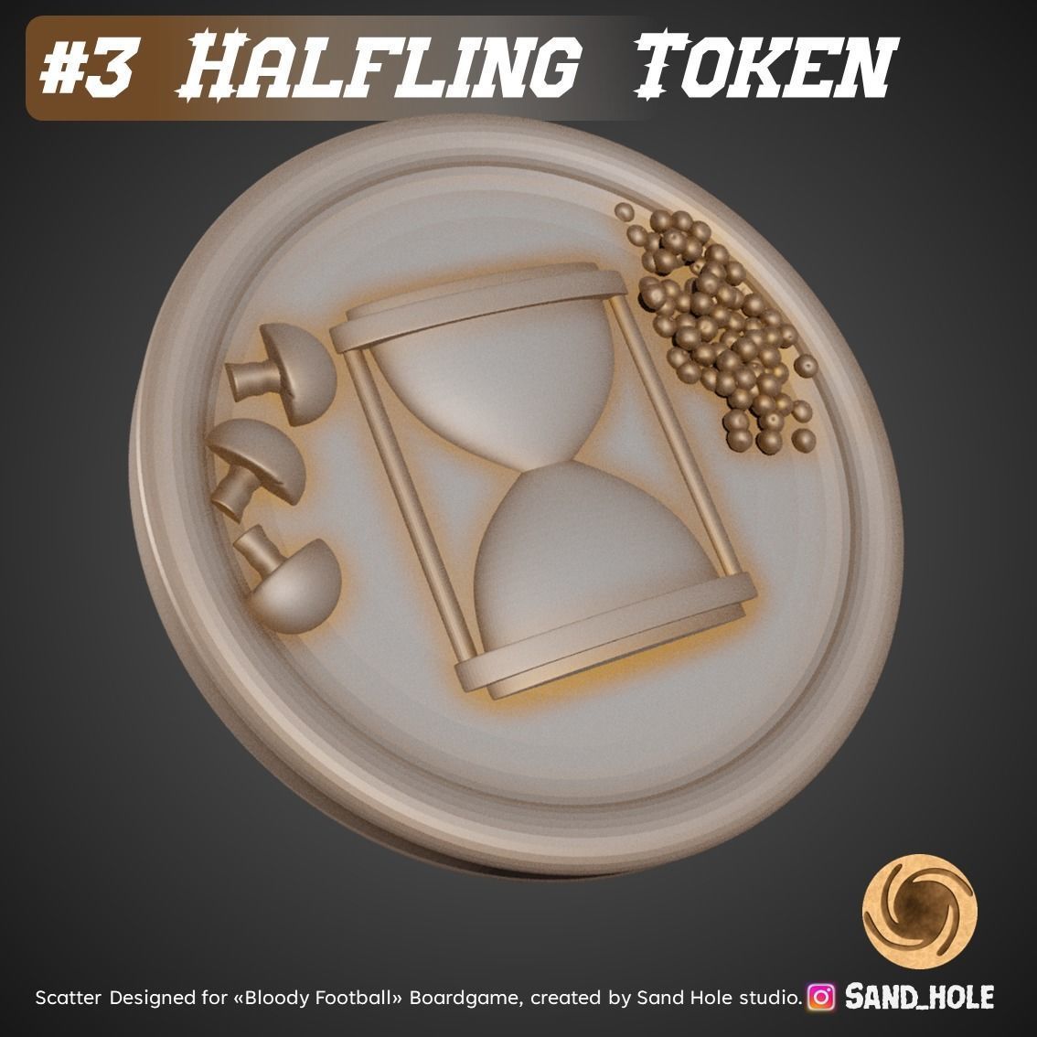 HALFLING TOKENS - SH03T 3D model | CGTrader