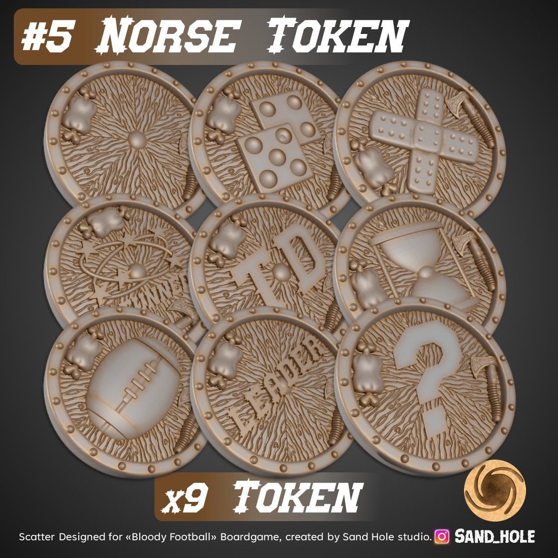 NORSE TOKENS - SH05T 3D model | CGTrader