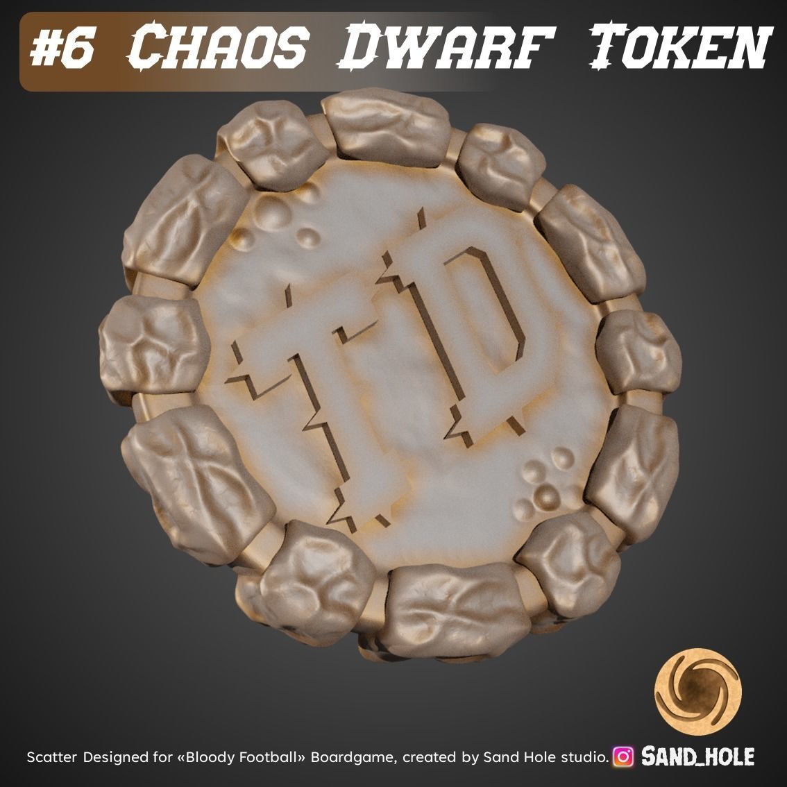 CHAOS DWARF TOKENS - SH06T 3D model | CGTrader