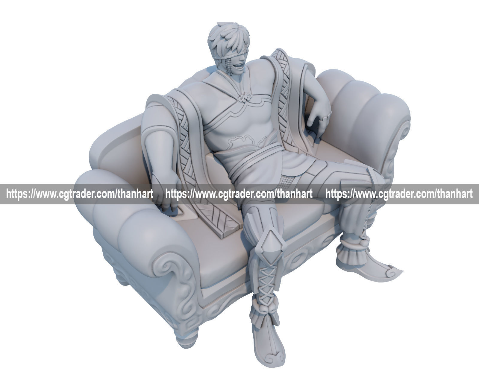 Qin Shi Huang 3d print model from record of ragnarok 3D model 3D ...