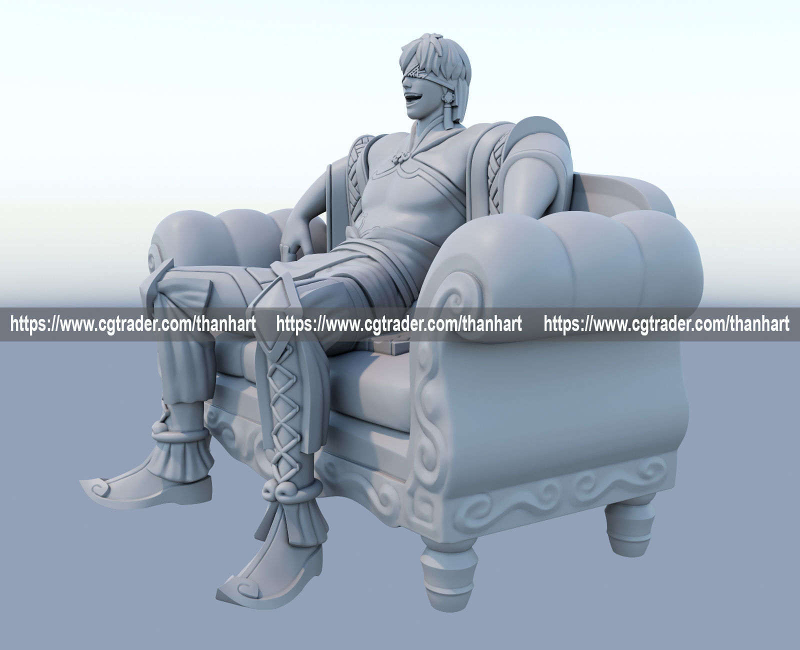 Qin Shi Huang 3d print model from record of ragnarok 3D model 3D ...