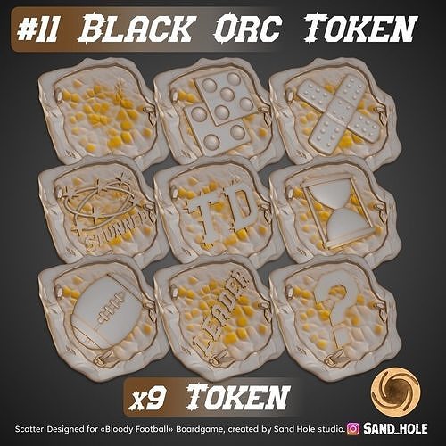 BLACK ORC TOKENS - SH11T 3D model | CGTrader