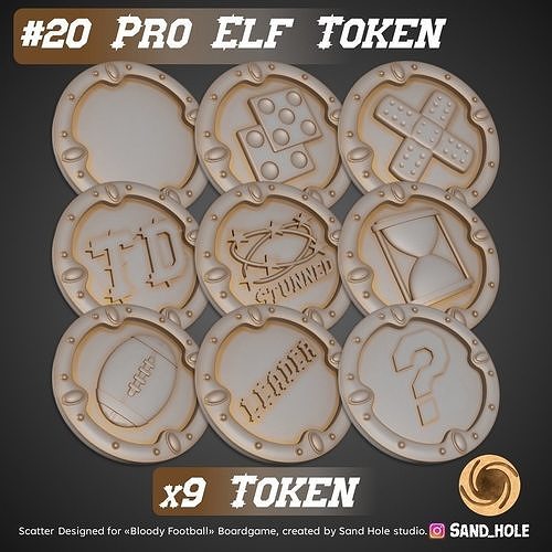 PRO ELF TOKENS - SH20T 3D model | CGTrader