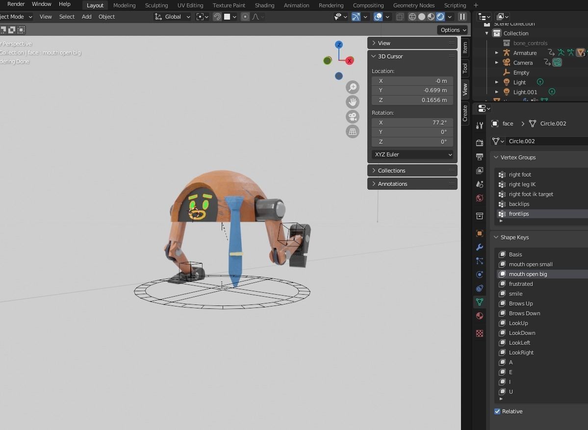 3D model Low-Poly Boss Bot VR / AR / low-poly | CGTrader