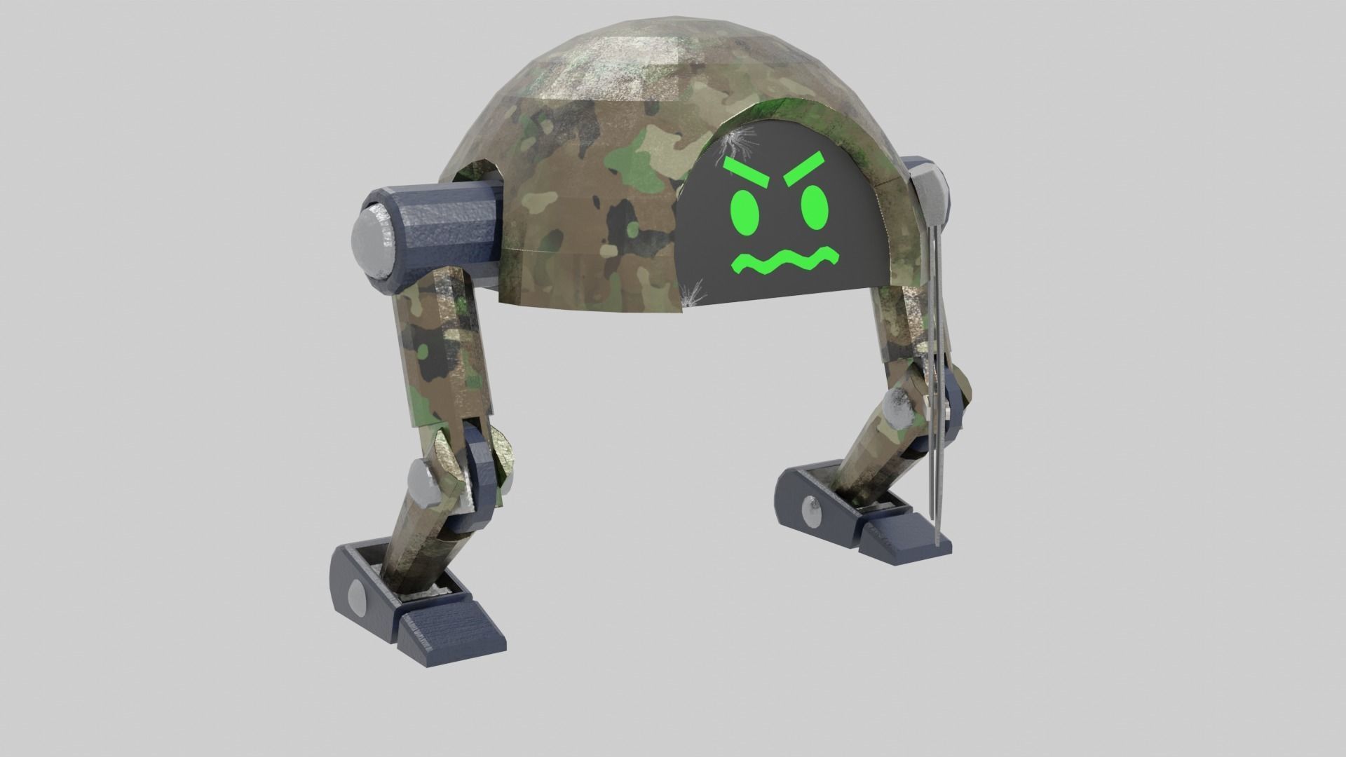 3D model Low-Poly Boss Bot VR / AR / low-poly | CGTrader