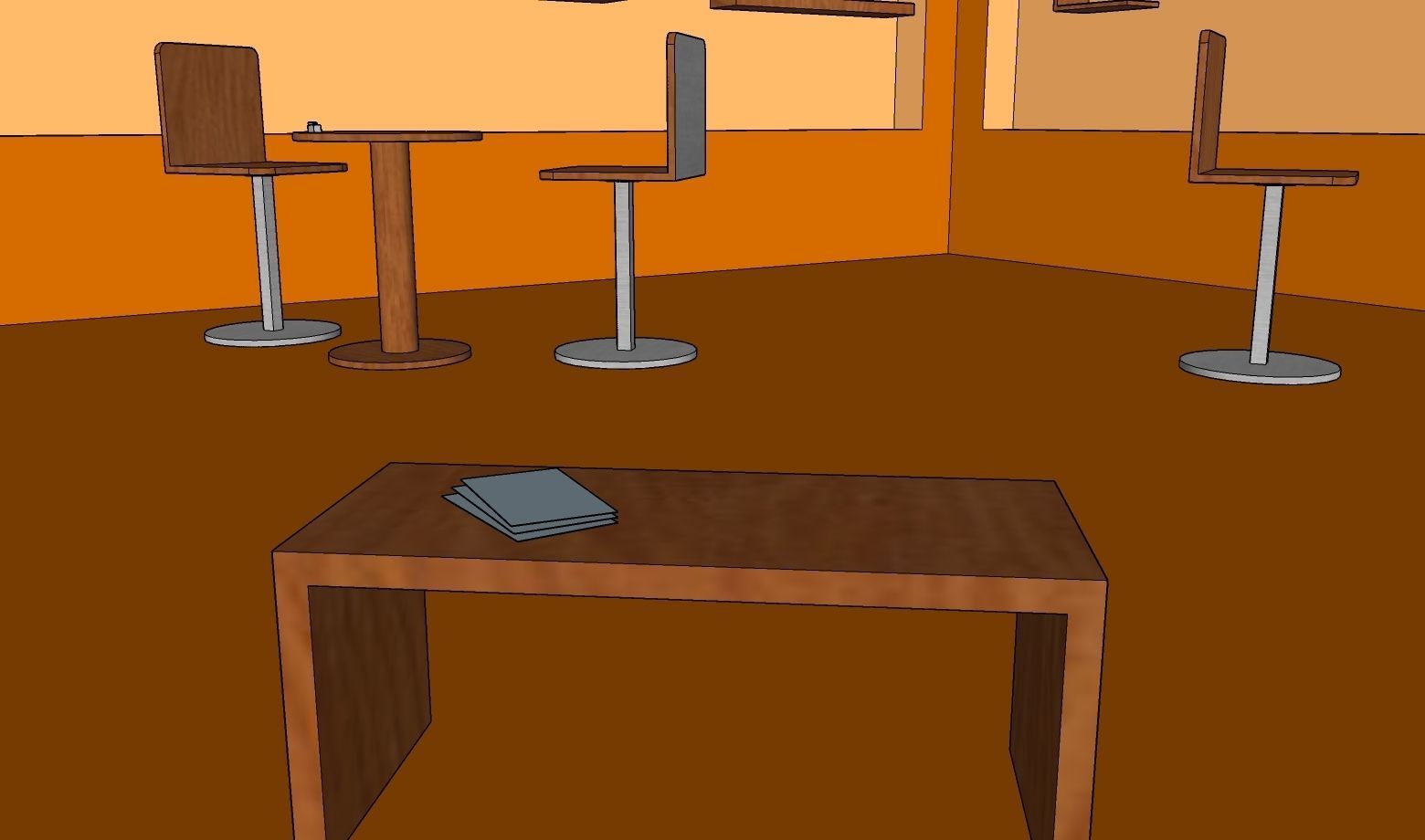 Simple Exhibition Stand Example 3D model 3D printable | CGTrader