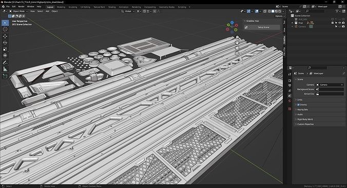 Scifi Trim Sheet High Poly 3D model | CGTrader