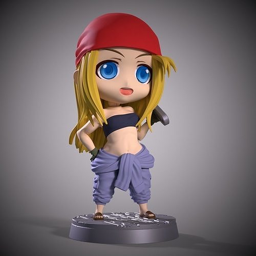 Chibi Winry Rockbell 3D model 3D printable | CGTrader