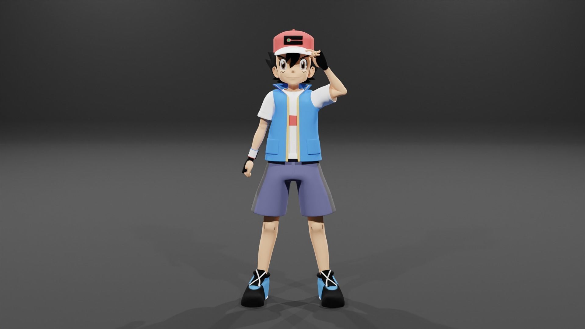 Ash Ketchum 3D 3D model animated rigged | CGTrader