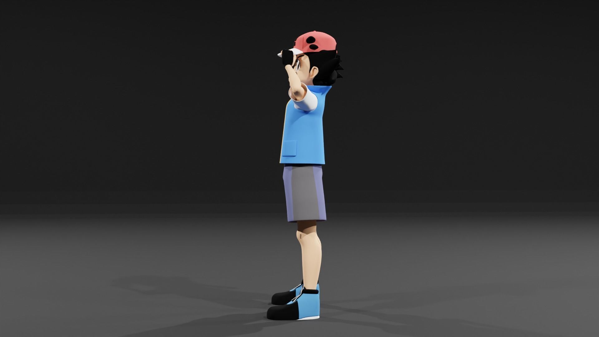 Ash Ketchum 3D 3D model animated rigged | CGTrader
