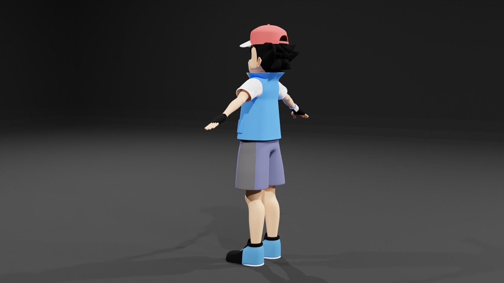 Ash Ketchum 3D 3D model animated rigged | CGTrader