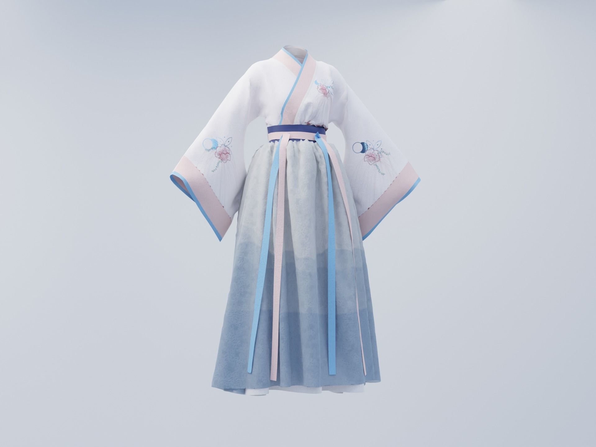 Hanfu Hanbok clothes 3D model 3D model | CGTrader