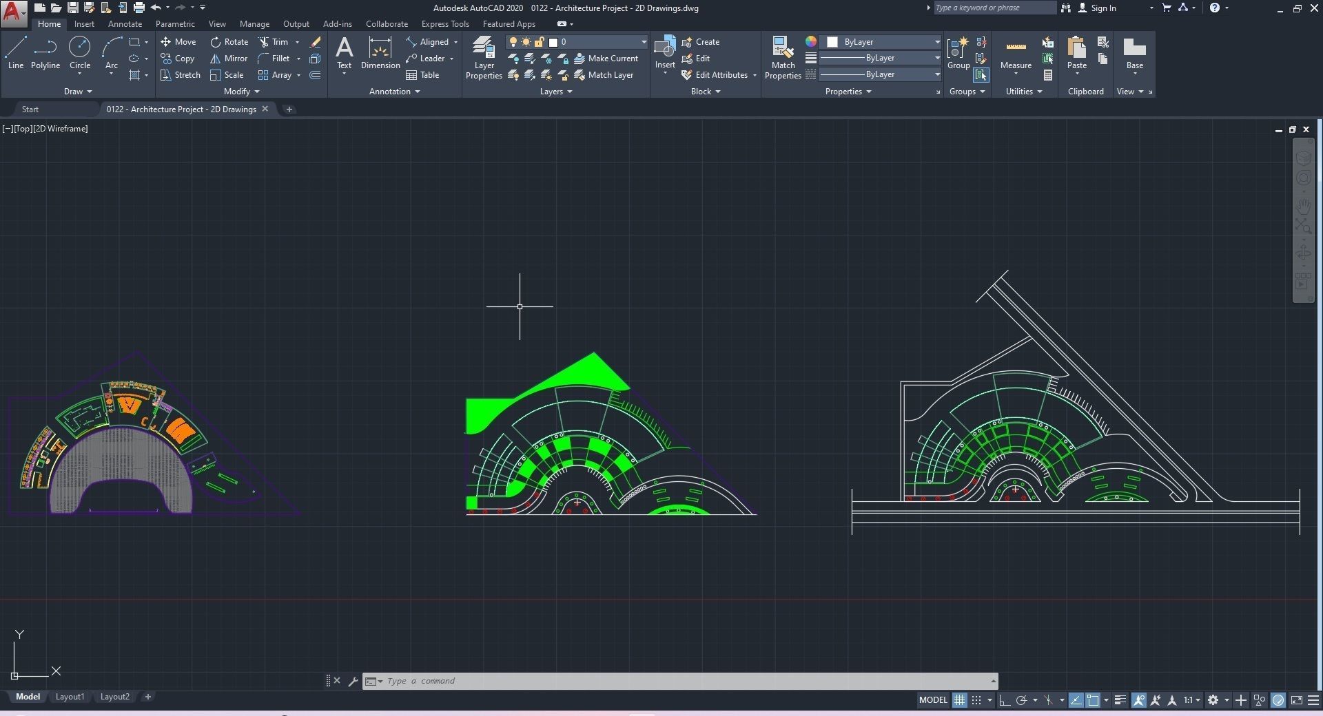 0122 - Architecture Project - 2Ds Drawing - 3Ds Files 3D model | CGTrader