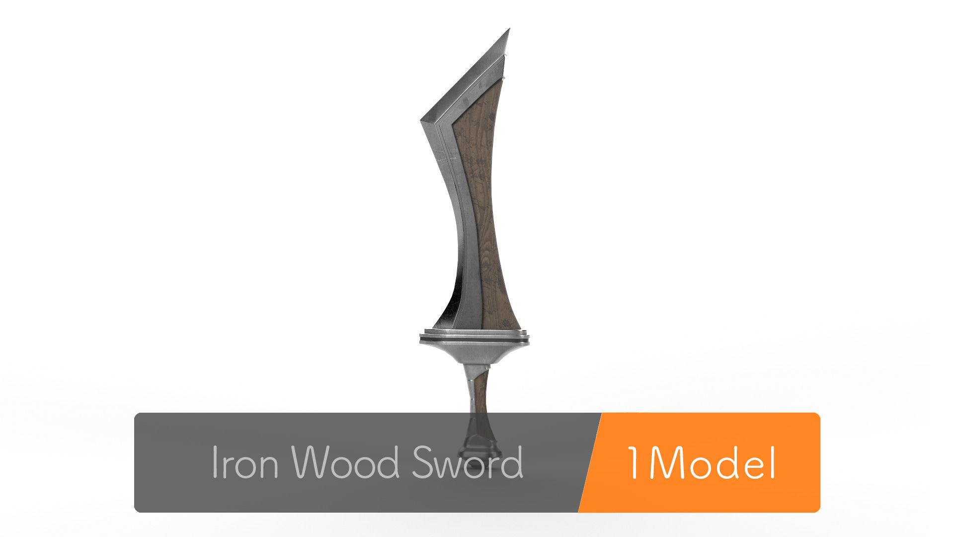 Iron Wood Sword 3D model | CGTrader
