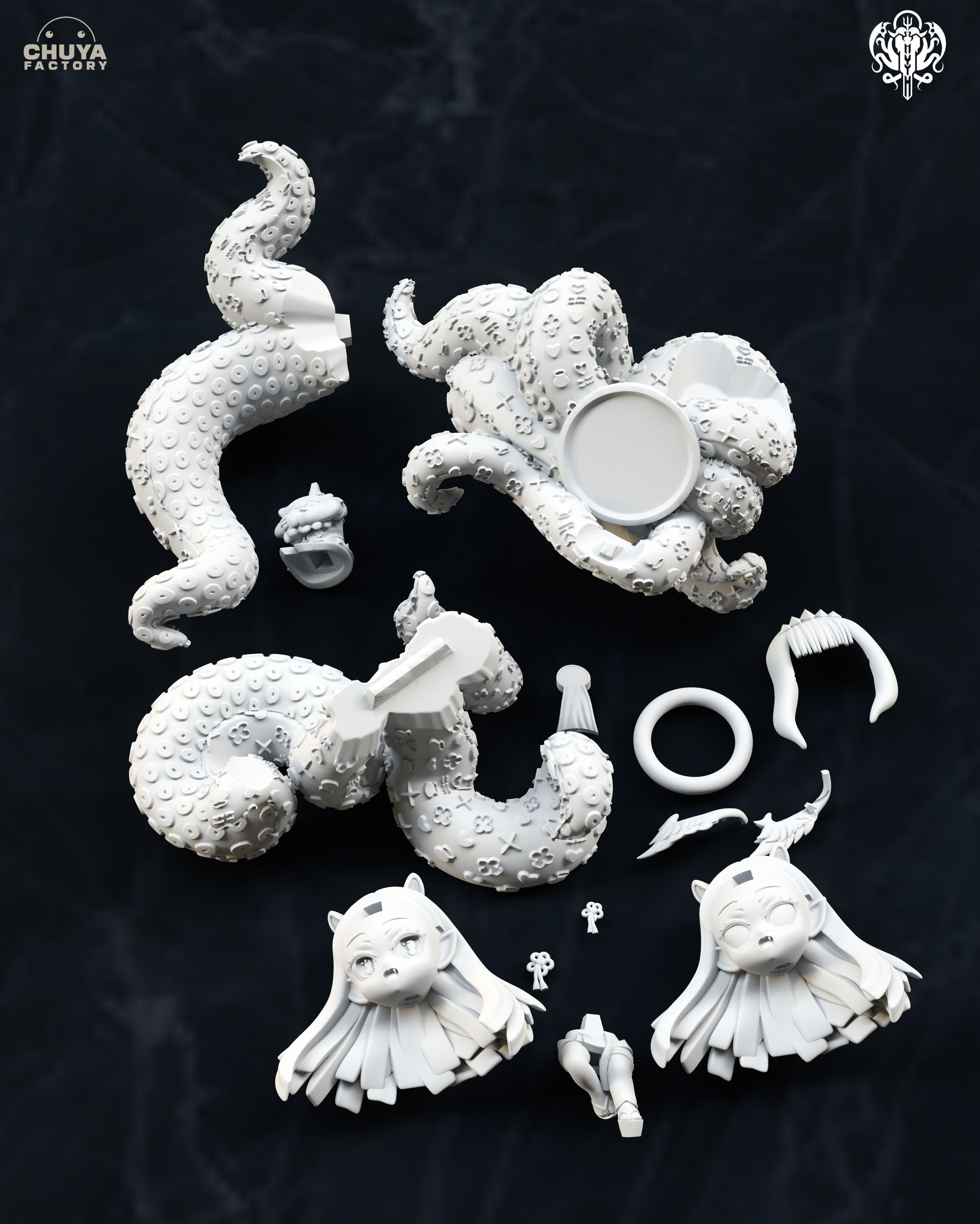 Ninomae Inanis 3D model 3D printable | CGTrader