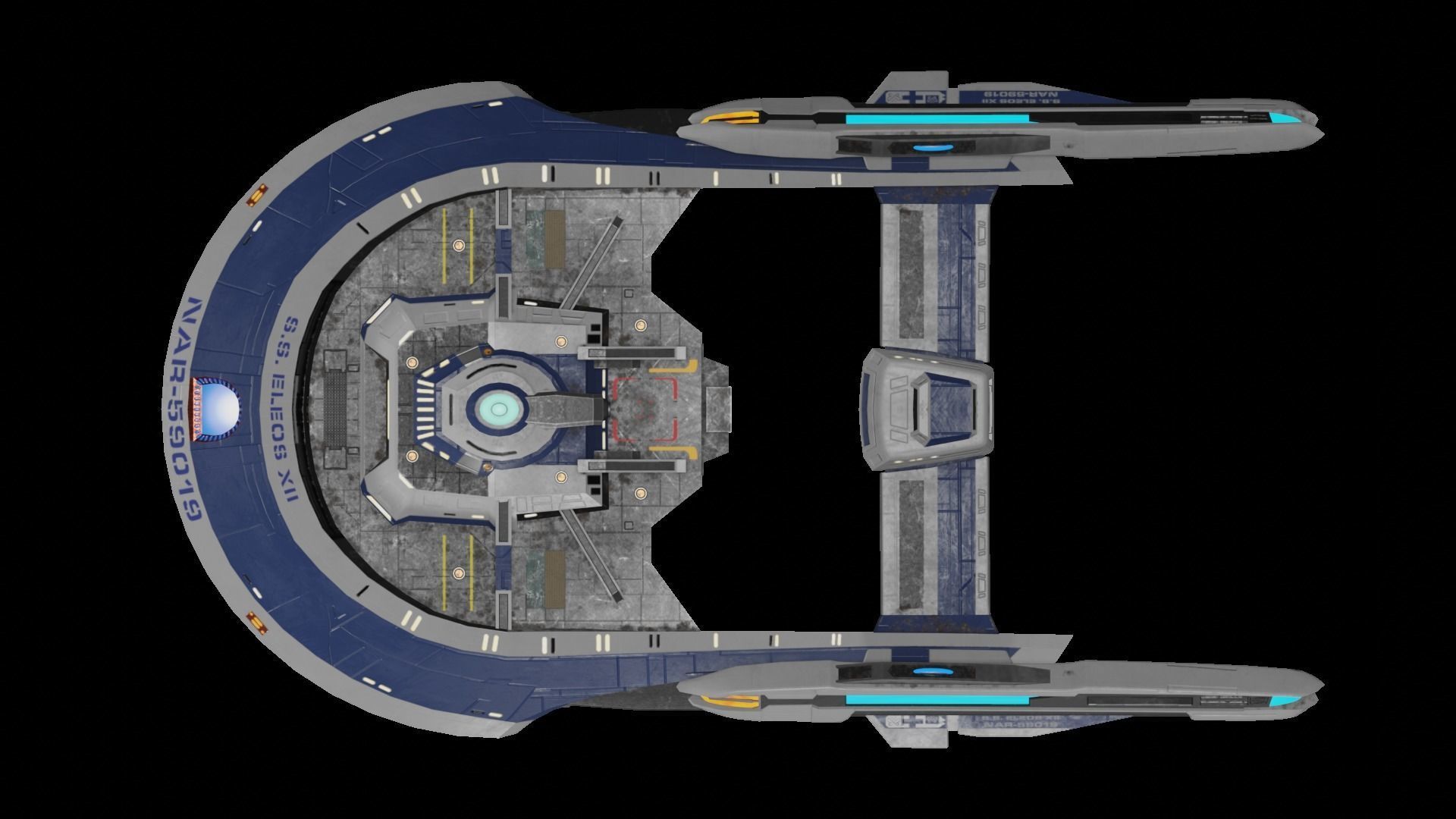 3D model Star Trek SS Eleos XII Starship VR / AR / low-poly | CGTrader
