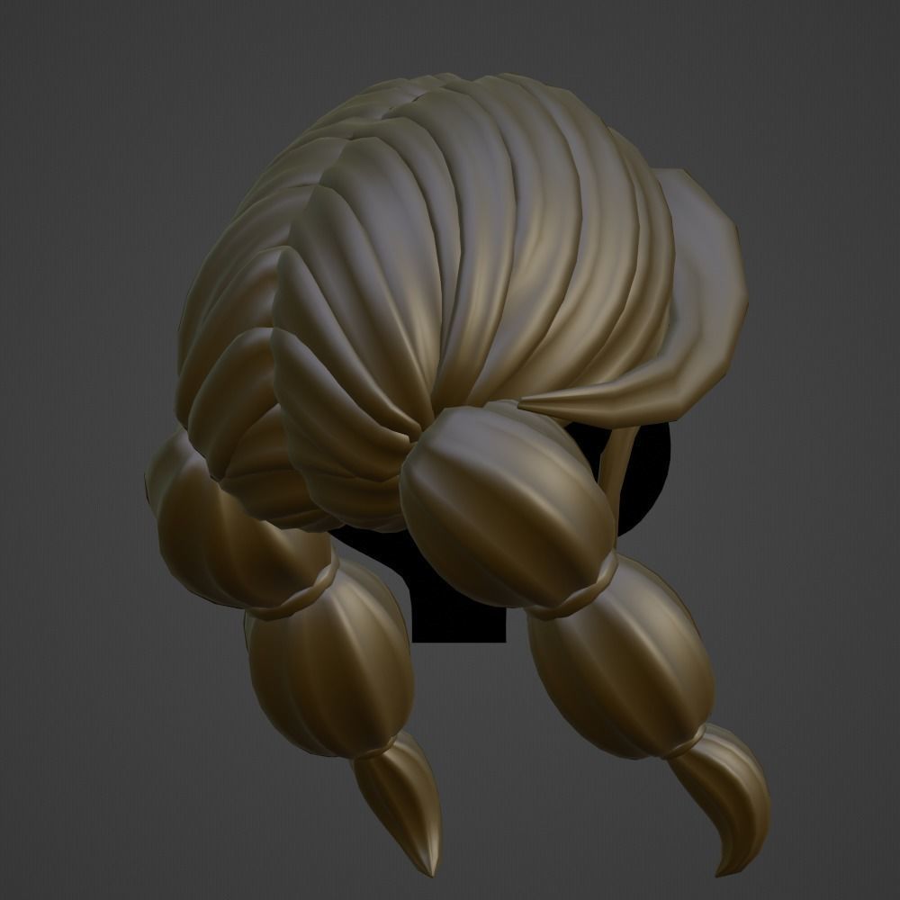 Hair style female 14 3D model | CGTrader