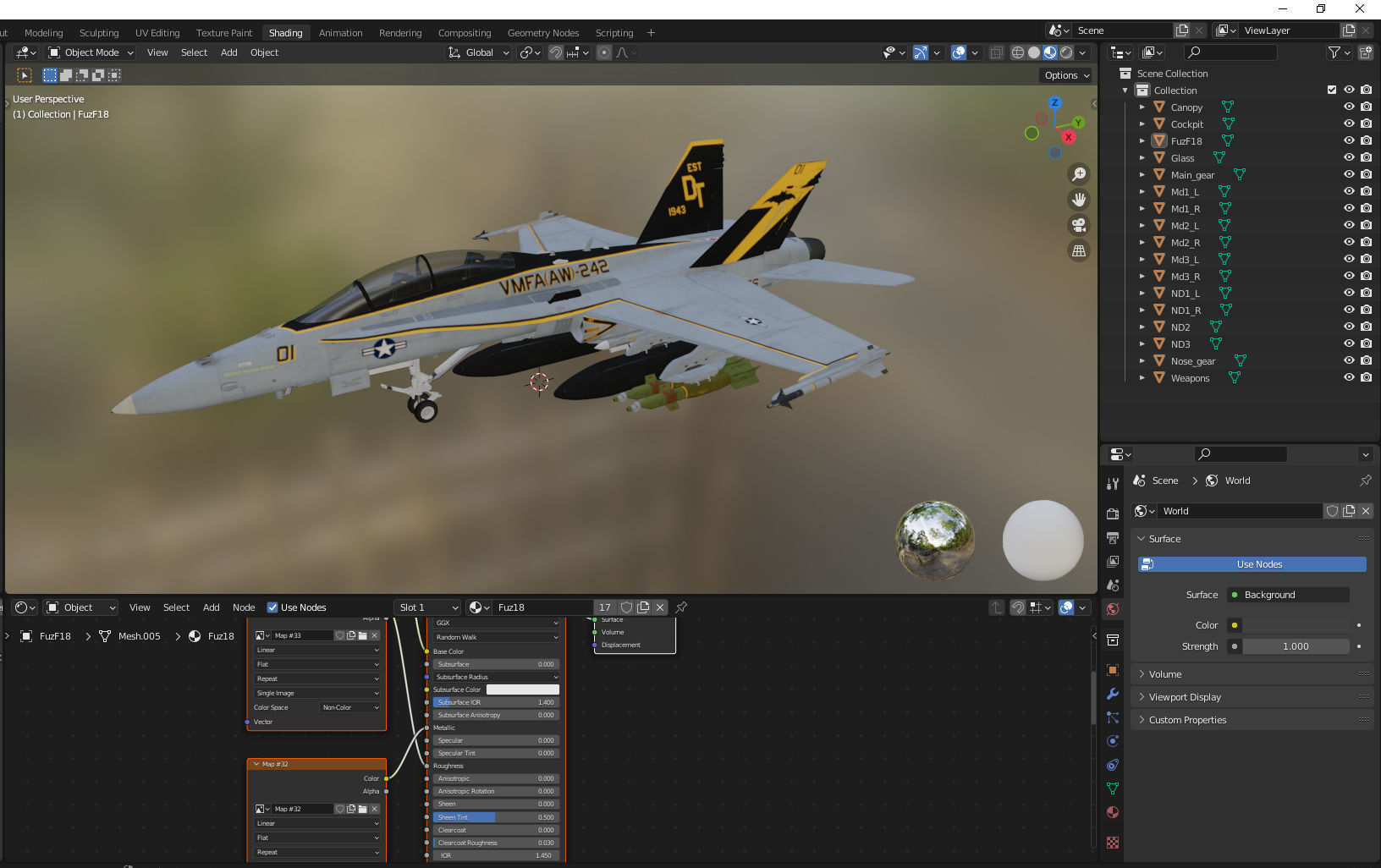 F-18 Hornet 3D model | CGTrader