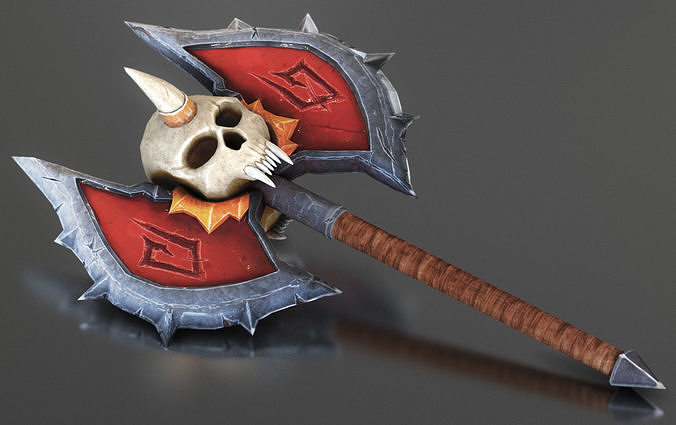 WoW Battle Axe Horde 3D model | CGTrader