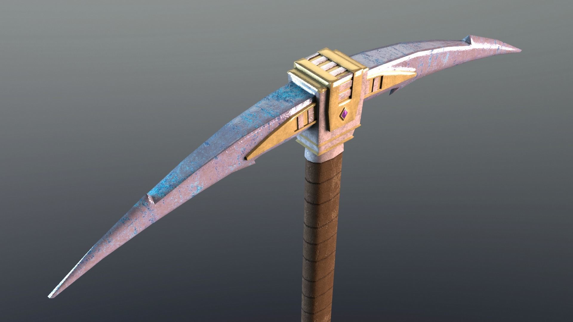 3D model Pickaxe - Mithril VR / AR / low-poly | CGTrader