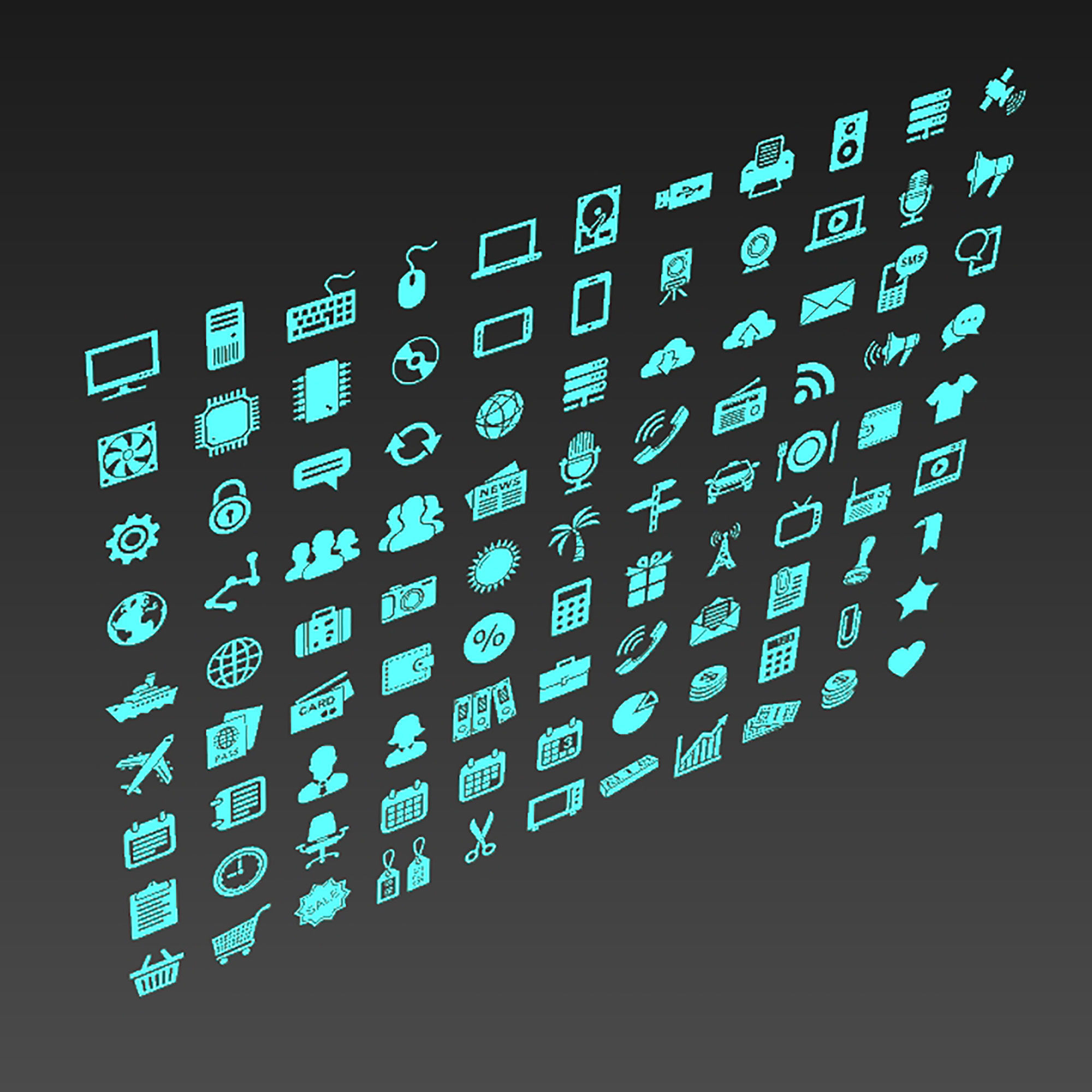 Symbols part n5 3D model | CGTrader