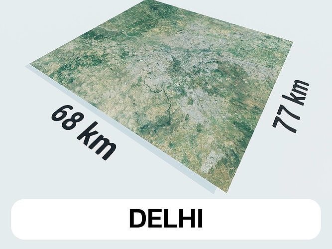 Delhi India City Landscape 3D Model 3D model | CGTrader