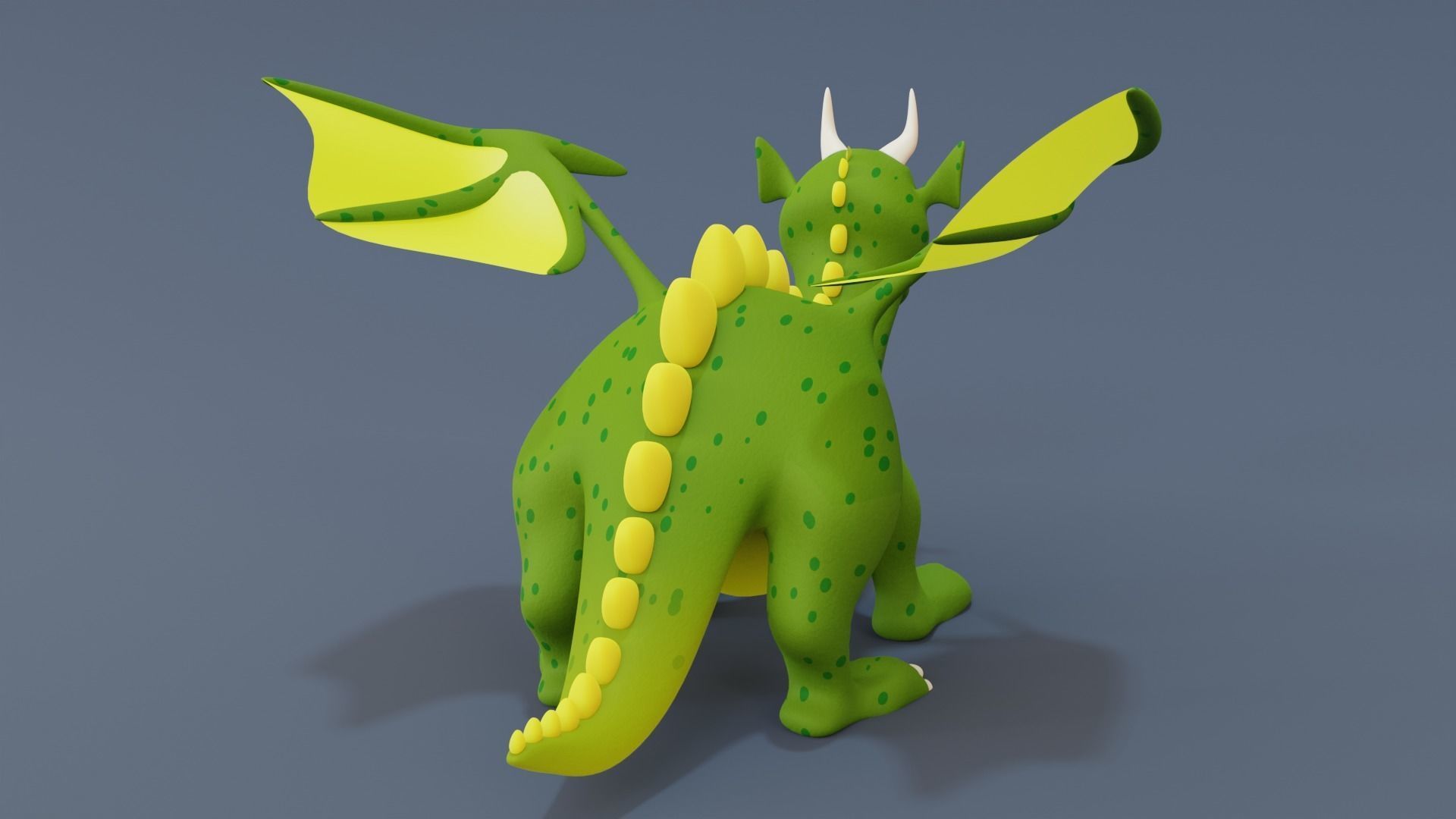 3D model Stylized Cartoon Low poly Dragon VR / AR / low-poly | CGTrader