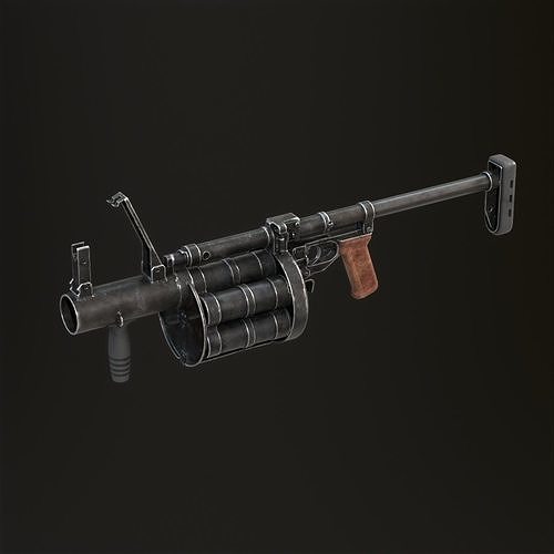 3D model RG-6 grenade launcher dwarf VR / AR / low-poly | CGTrader
