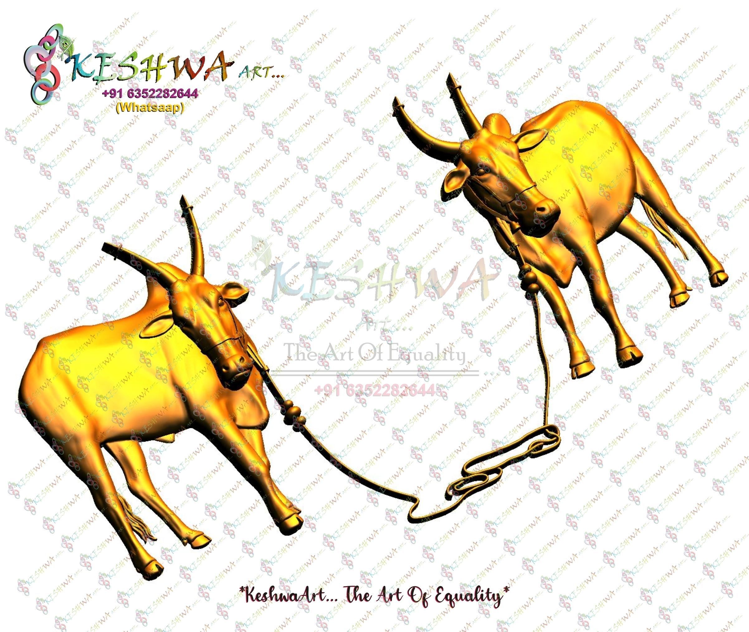 cow stl 3D model 3D printable | CGTrader