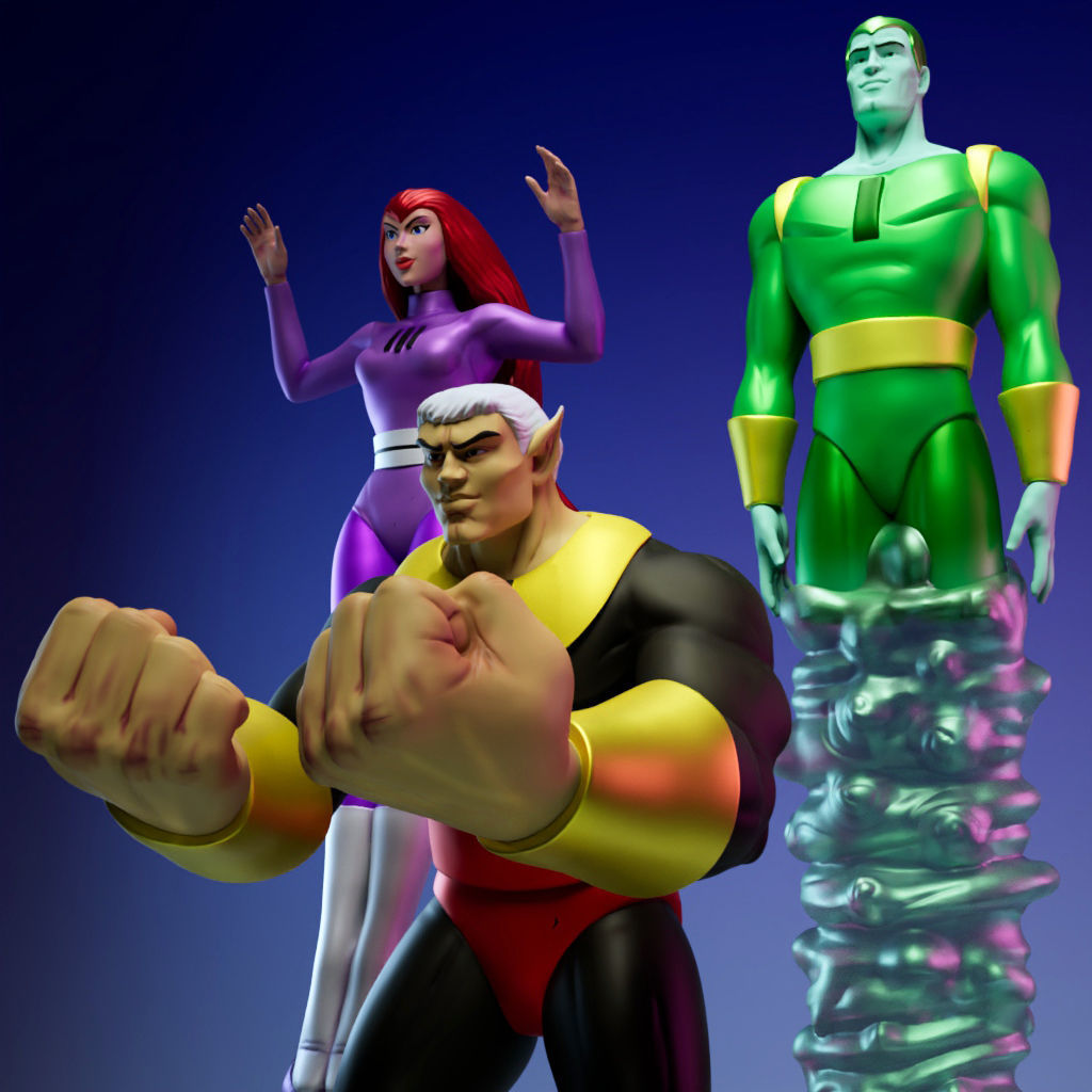 Galaxy Trio 3D model 3D printable | CGTrader