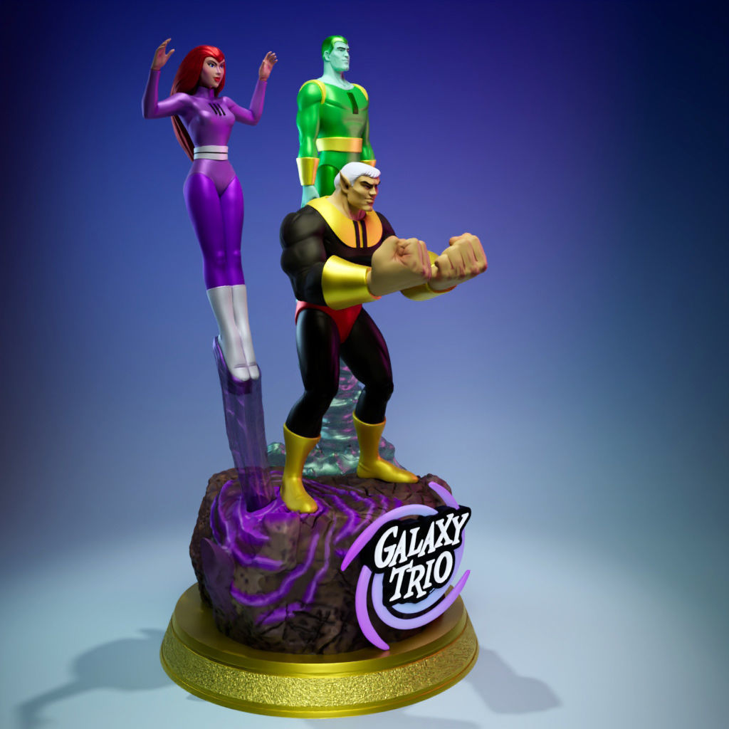 Galaxy Trio 3D model 3D printable | CGTrader