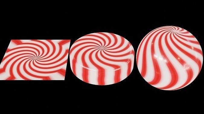 Procedural Peppermint Candy free 3D model | CGTrader