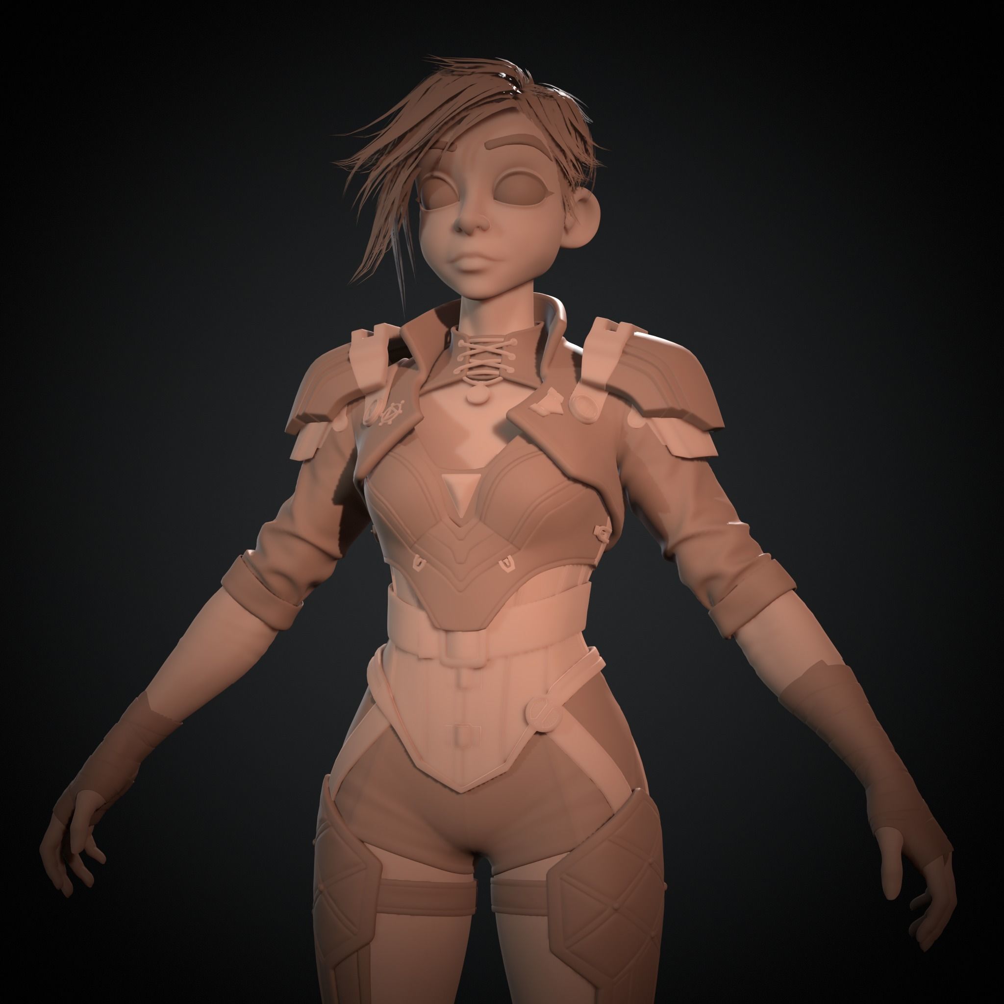 high poly stylized game character 3D model | CGTrader