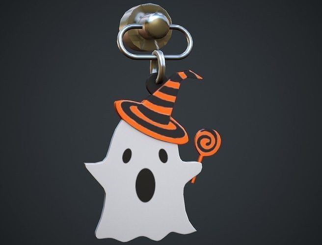 3D model Ghost Weapon Charm - Low Poly Game Ready VR / AR / low-poly ...