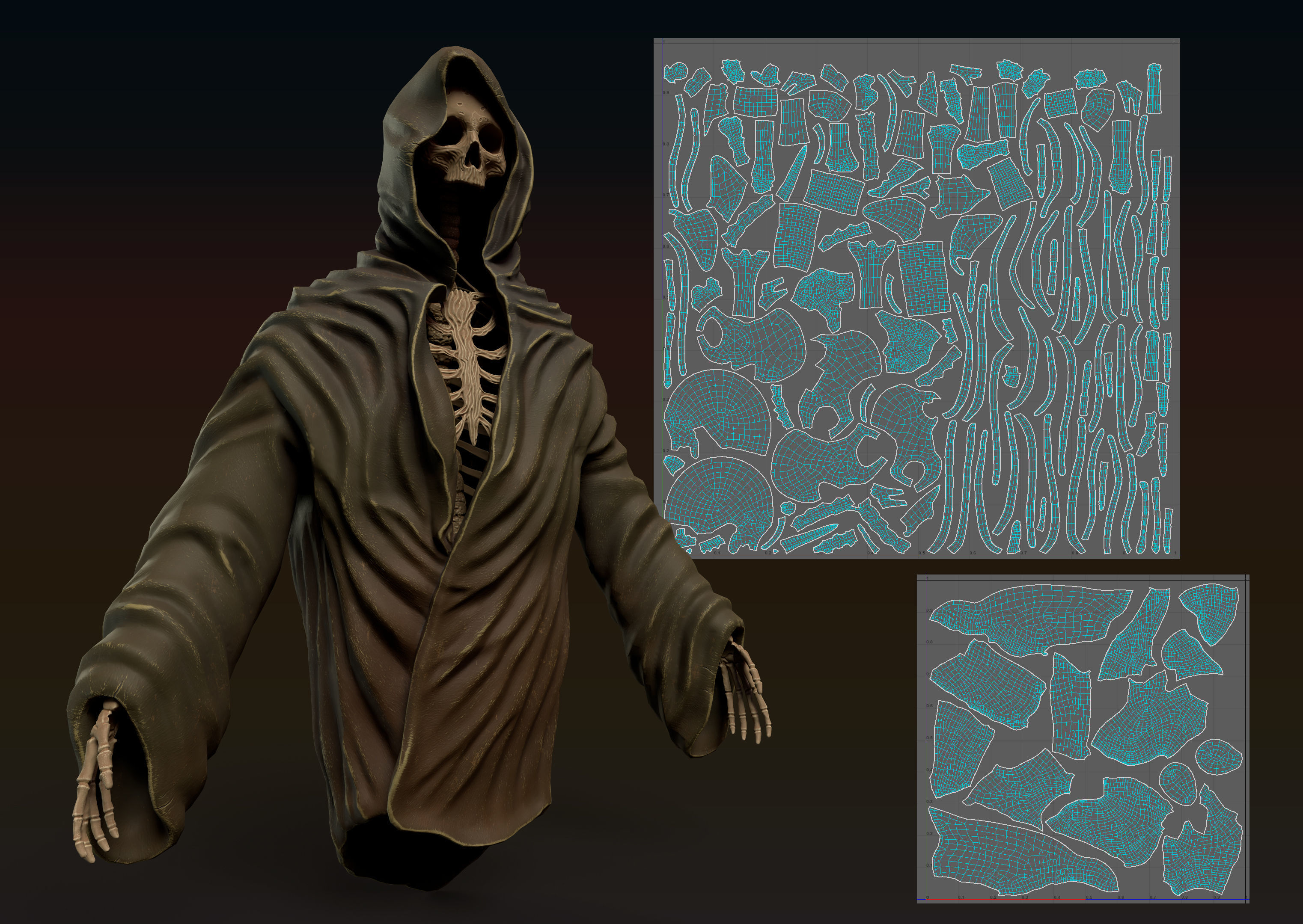3D model Wraith Skeleton VR / AR / low-poly | CGTrader