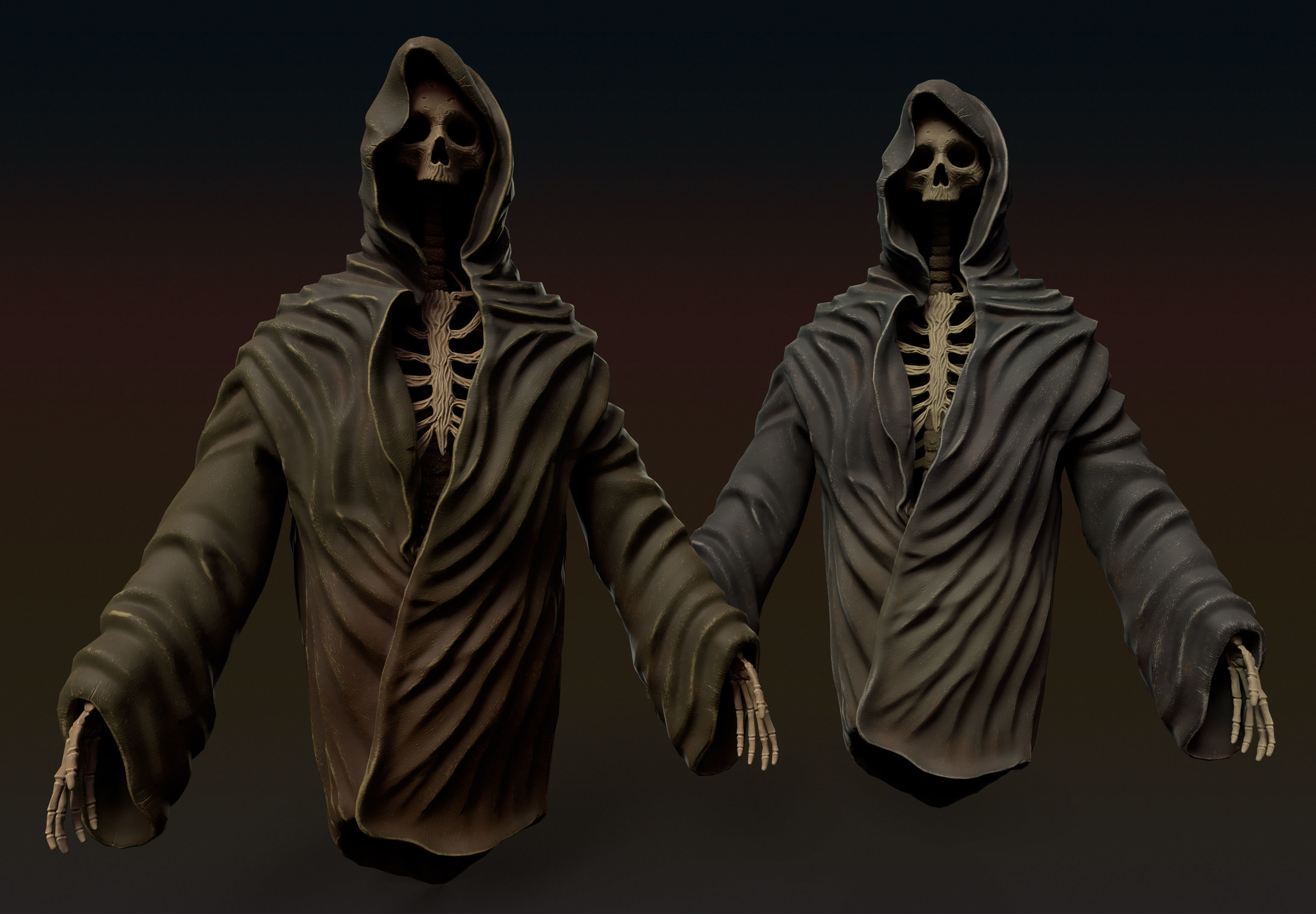 3D model Wraith Skeleton VR / AR / low-poly | CGTrader