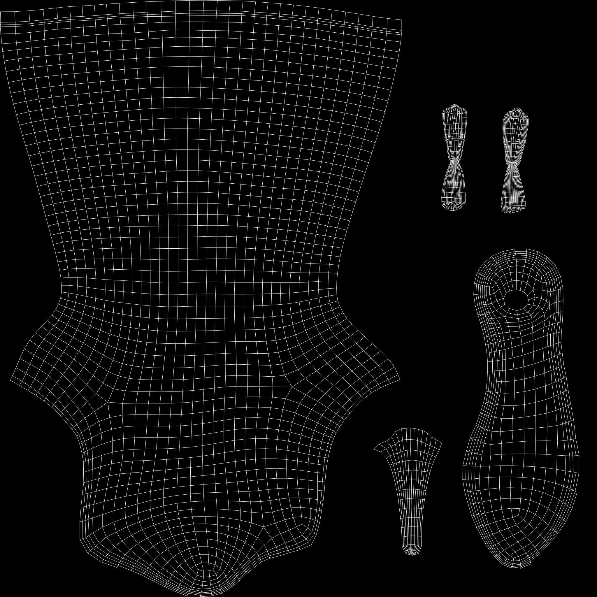 3D model Full Futuristic Female Commander Outfit VR / AR / low-poly ...