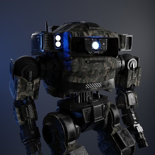3D model Military robot VR / AR / low-poly | CGTrader