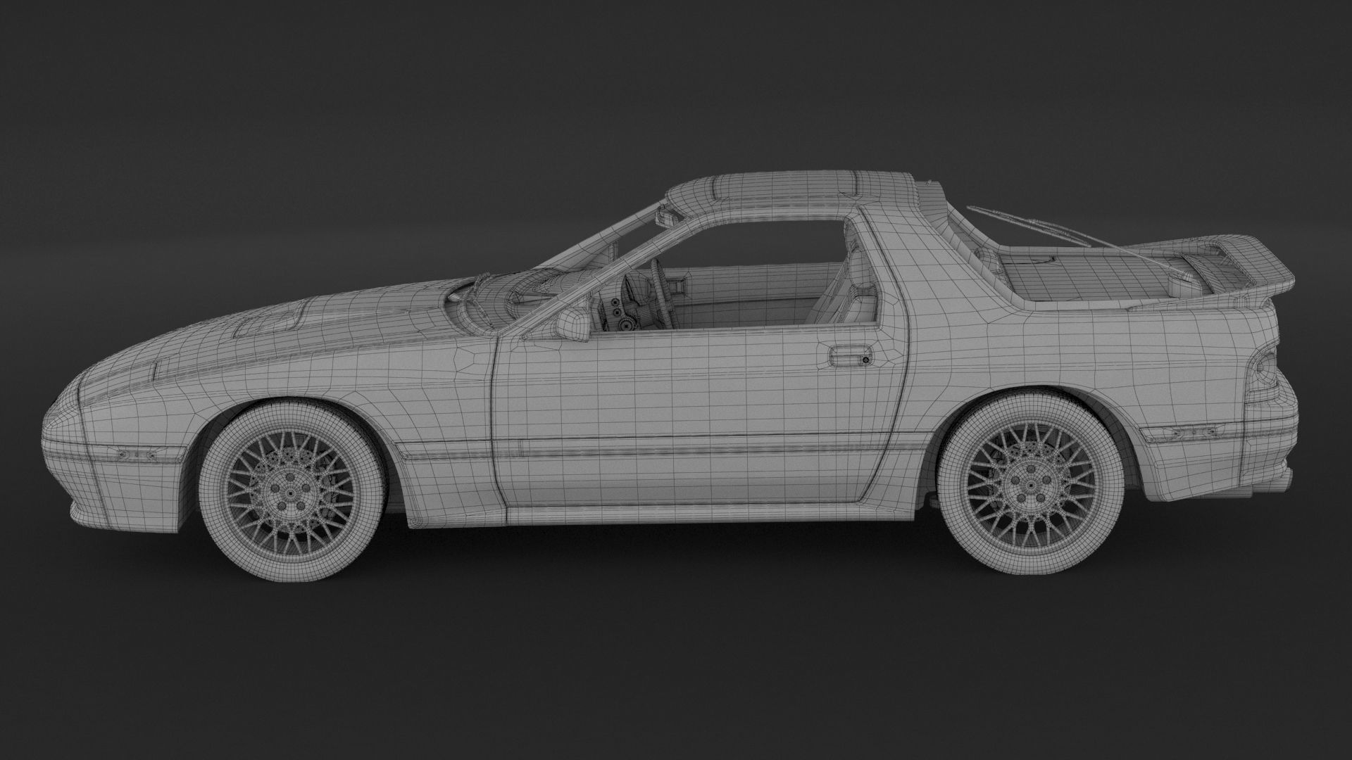 Mazda RX-7 FC3S S5 3D model | CGTrader