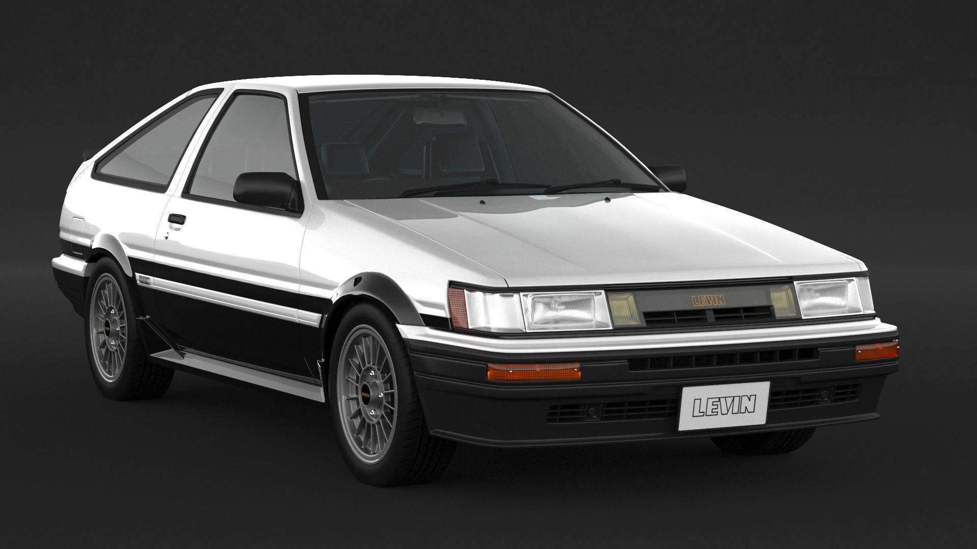 Toyota Corolla AE86 Levin 3D model | CGTrader