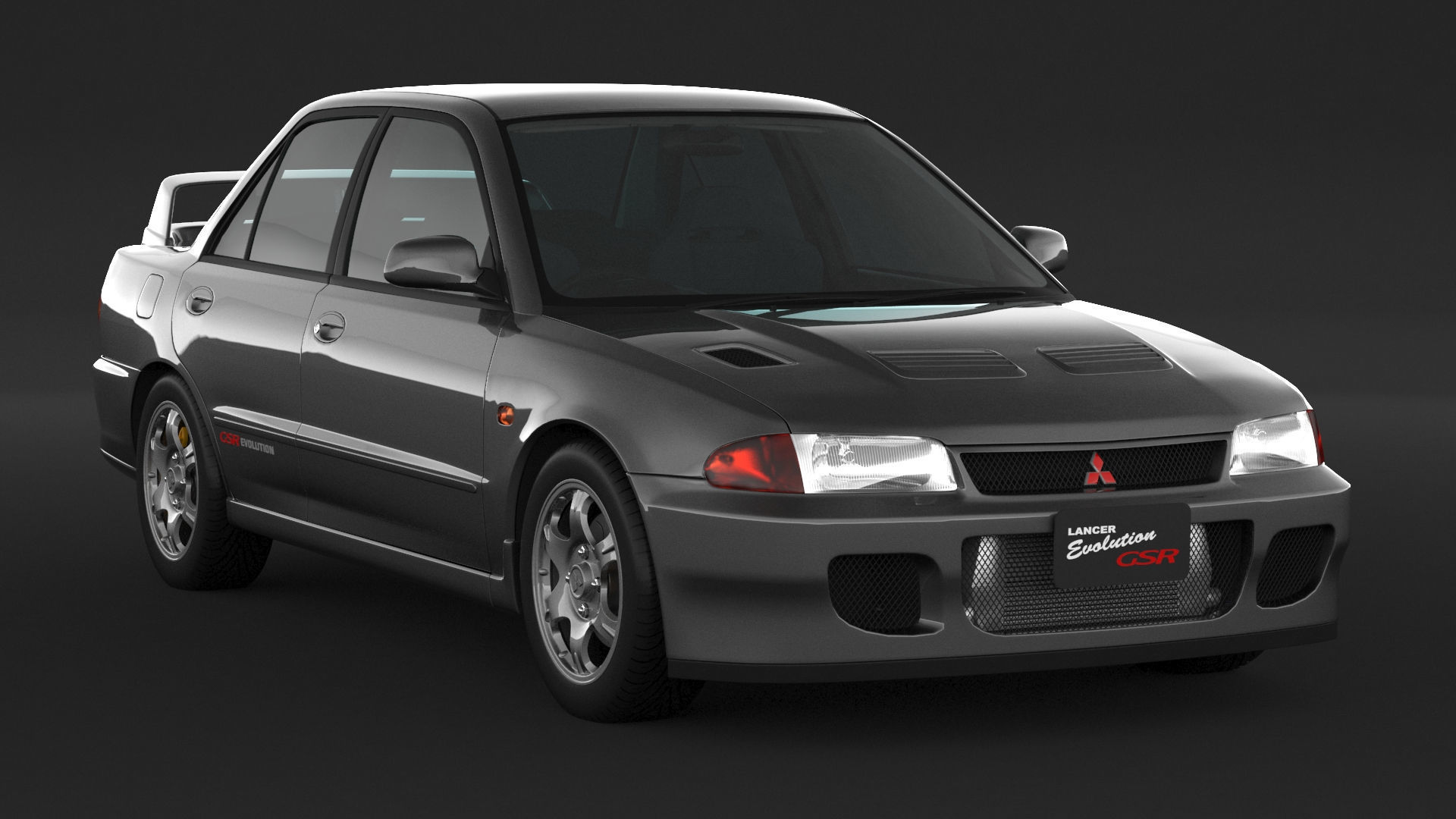 Mitsubishi Lancer Evolution GSR 3D model | CGTrader