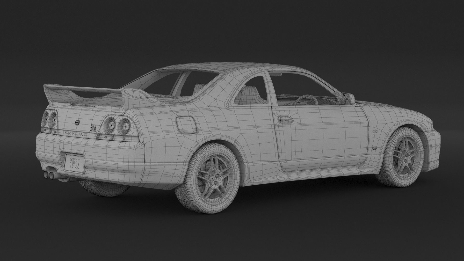 Nissan Skyline GT-R R33 3D model | CGTrader
