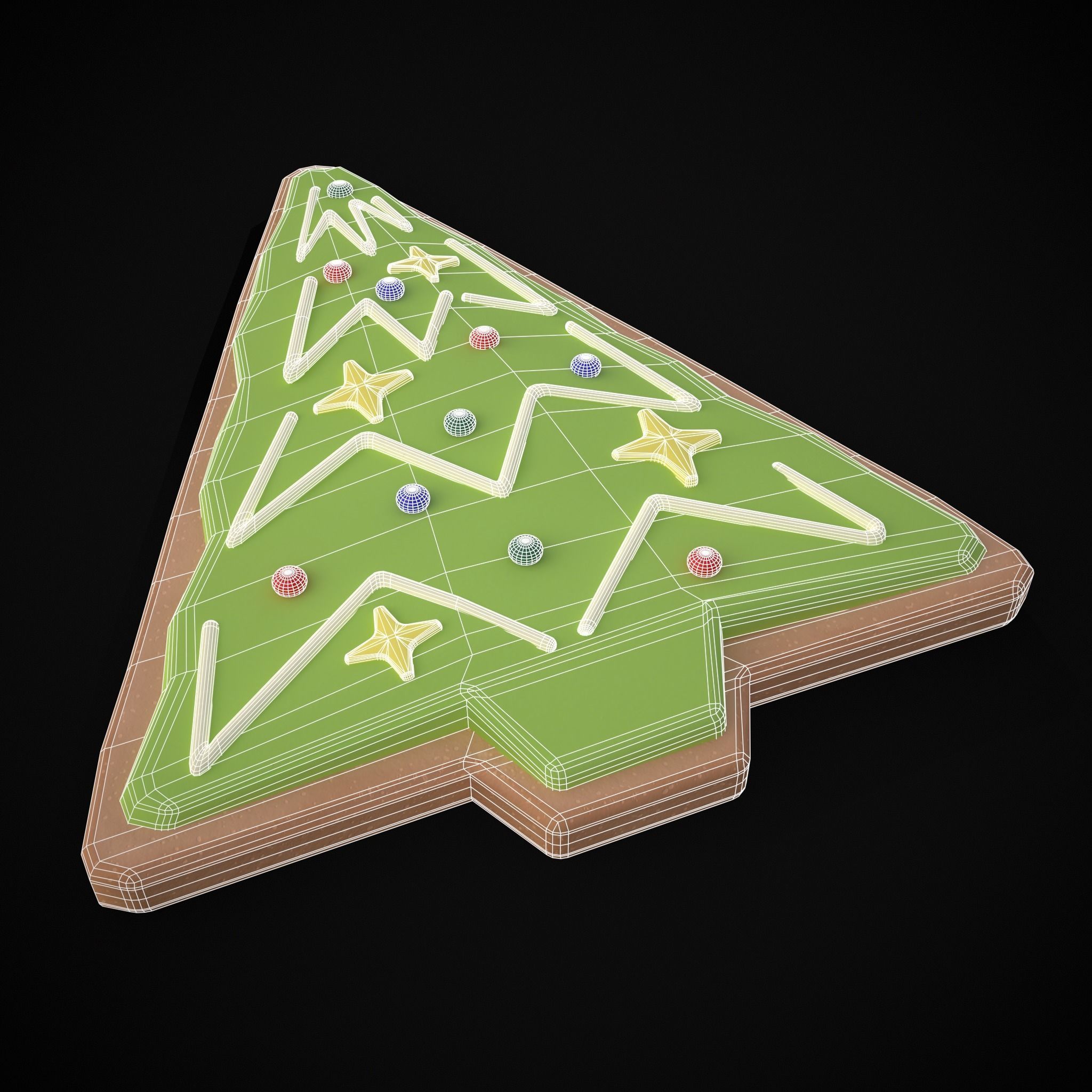 3D model Christmas Tree Cookie VR / AR / low-poly | CGTrader