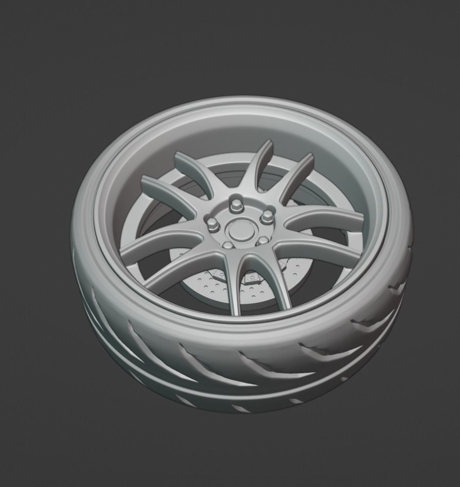 WORK CR2P scalable and printable rims 3D model 3D printable | CGTrader