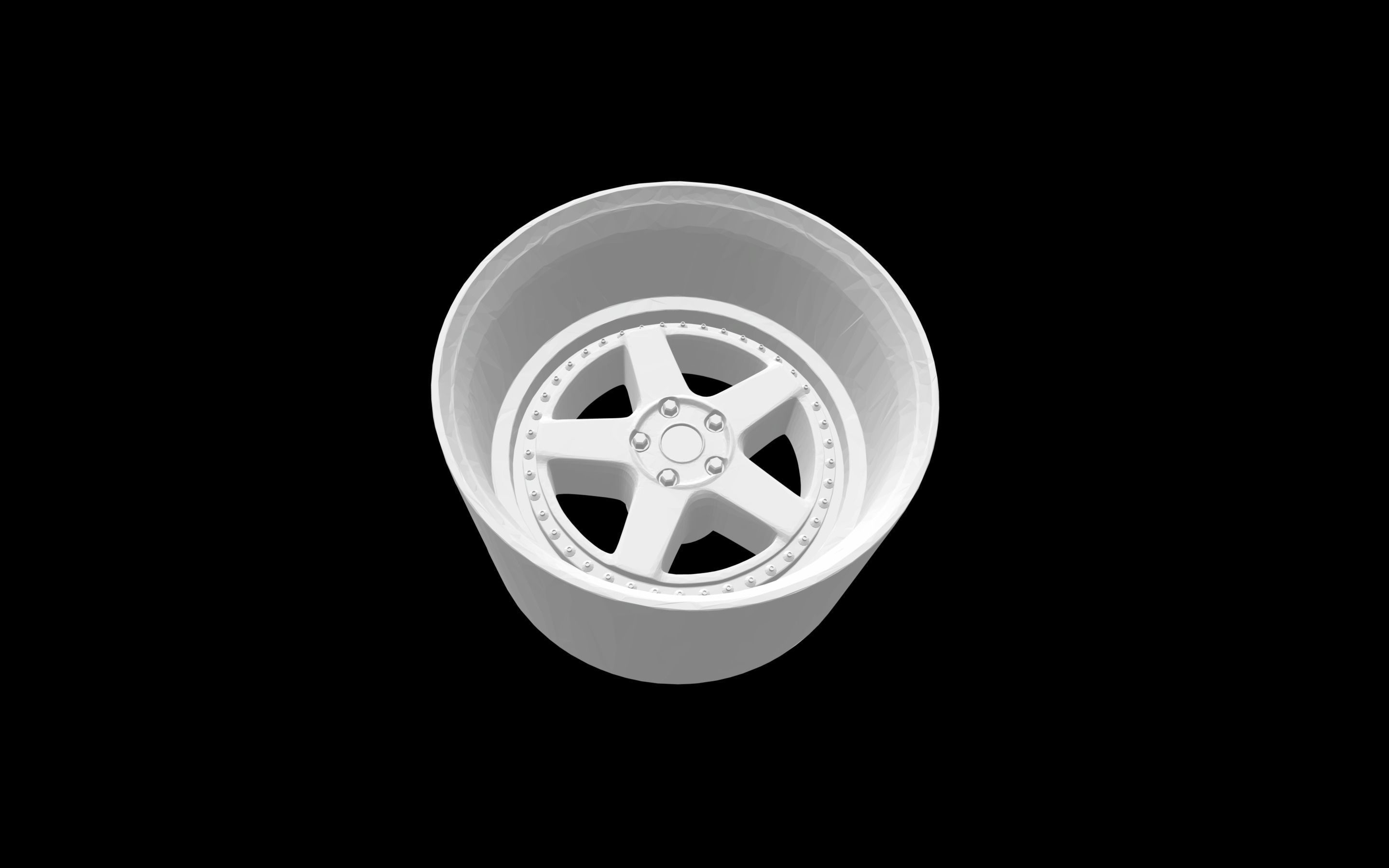 Work Zistance W5s scalable and printable rims 3D model 3D printable ...
