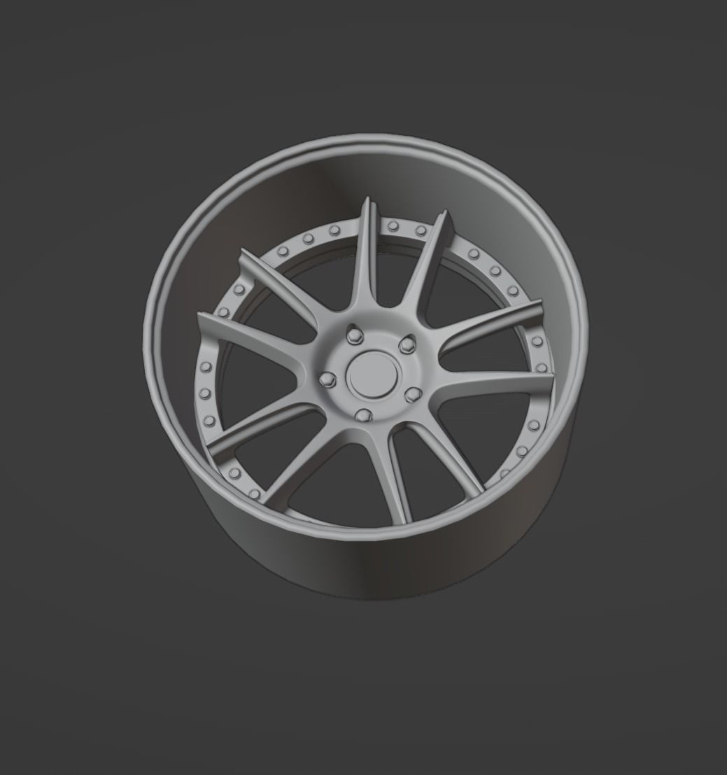 Sevenk Kona scalable and printable rims 3D model 3D printable | CGTrader