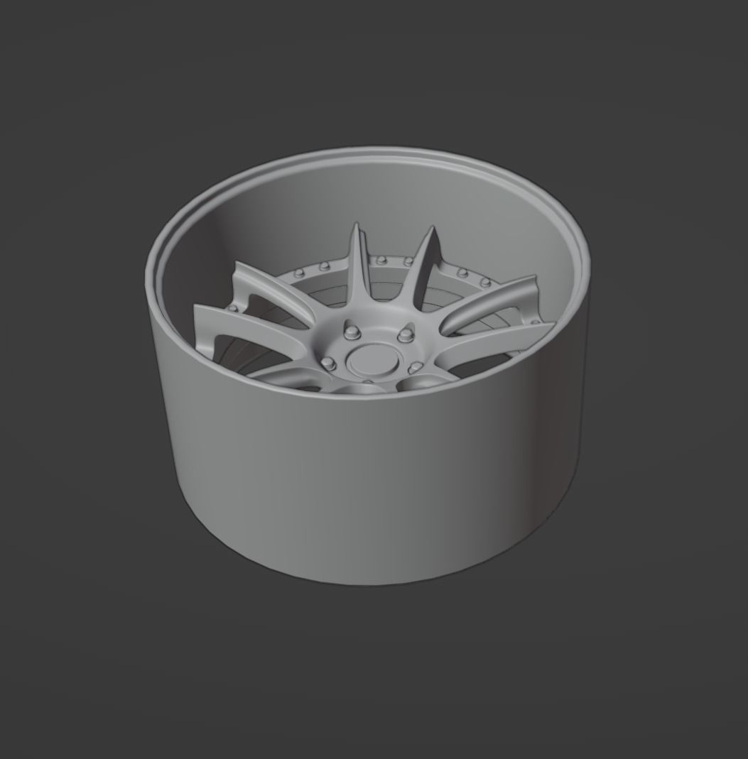 Sevenk Kona scalable and printable rims 3D model 3D printable | CGTrader