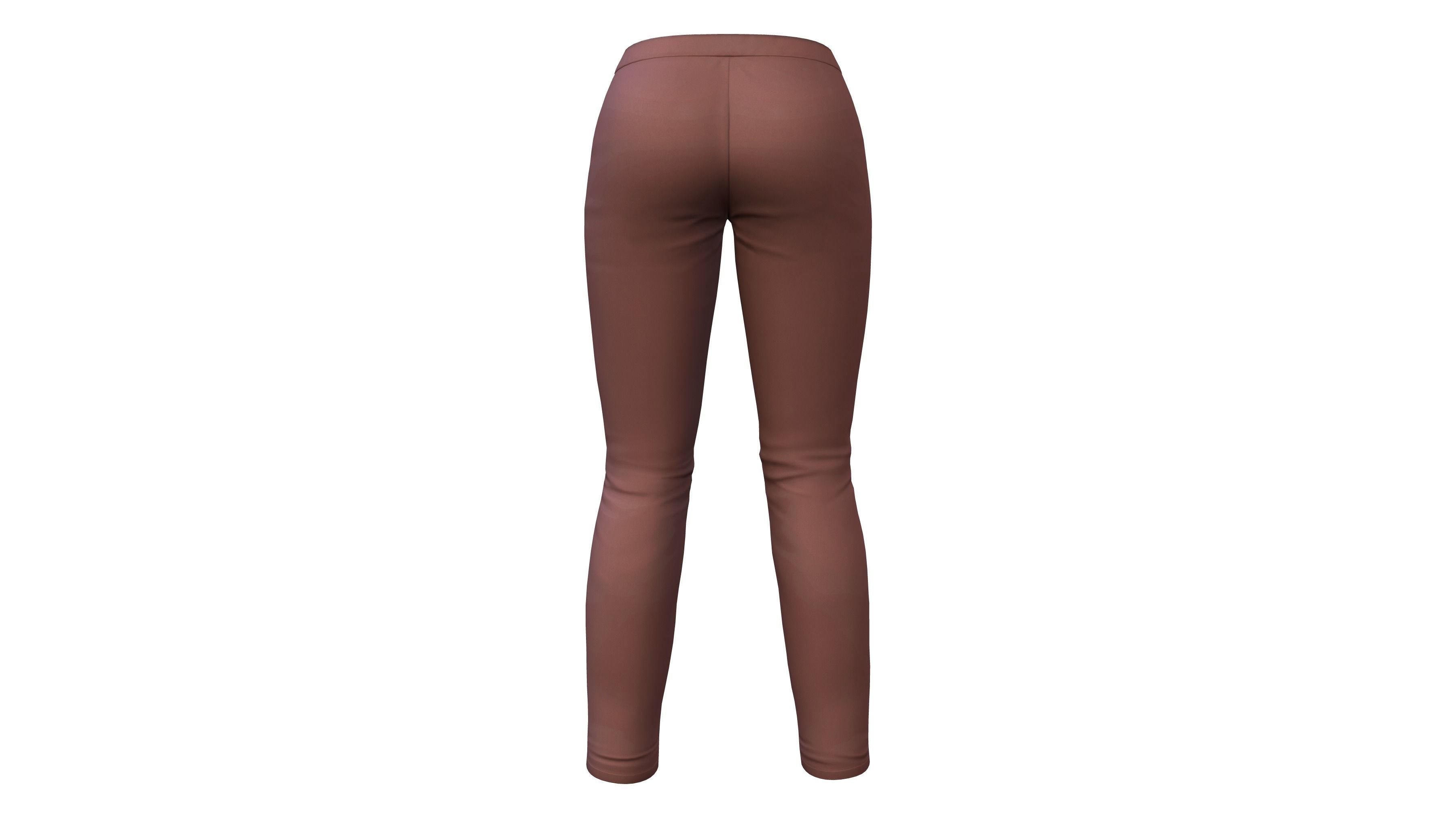 3D model Brown Tight Fit Pants VR / AR / low-poly | CGTrader
