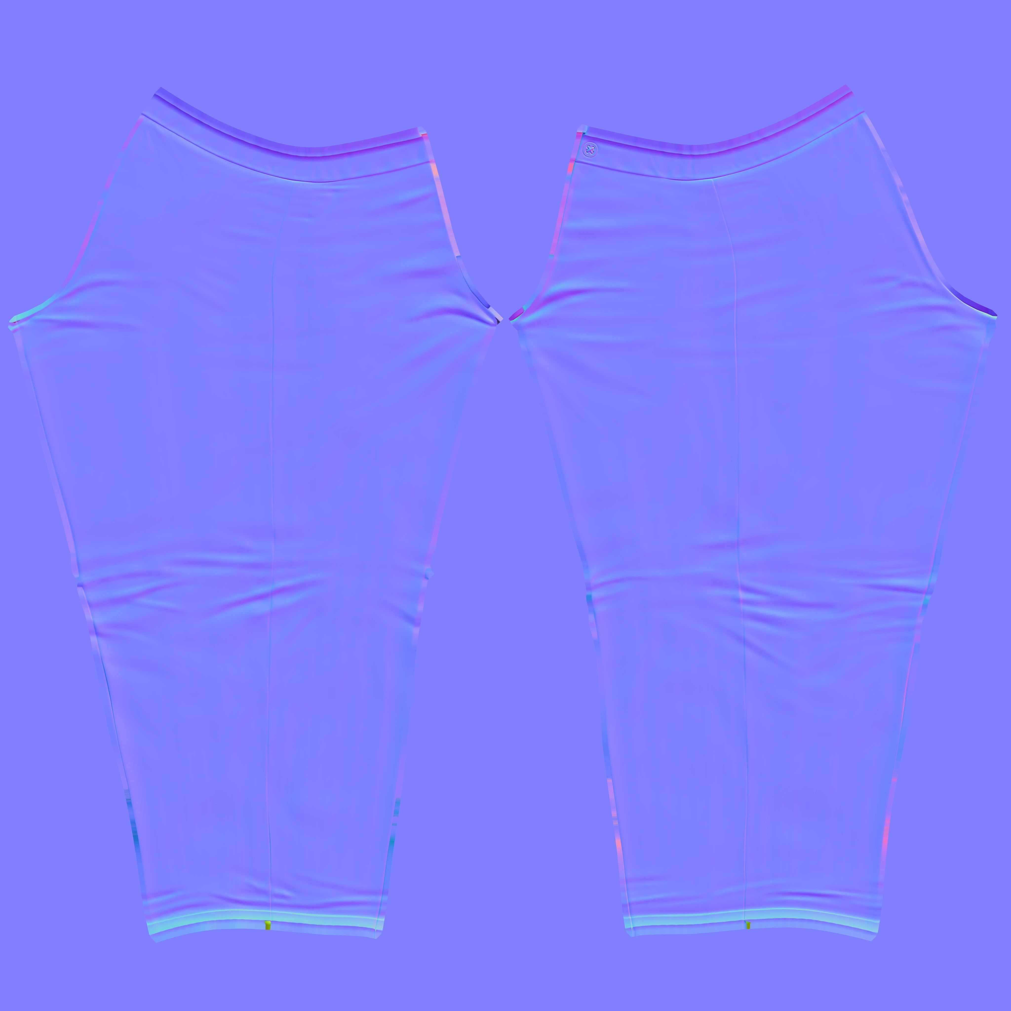 3D model Brown Tight Fit Pants VR / AR / low-poly | CGTrader