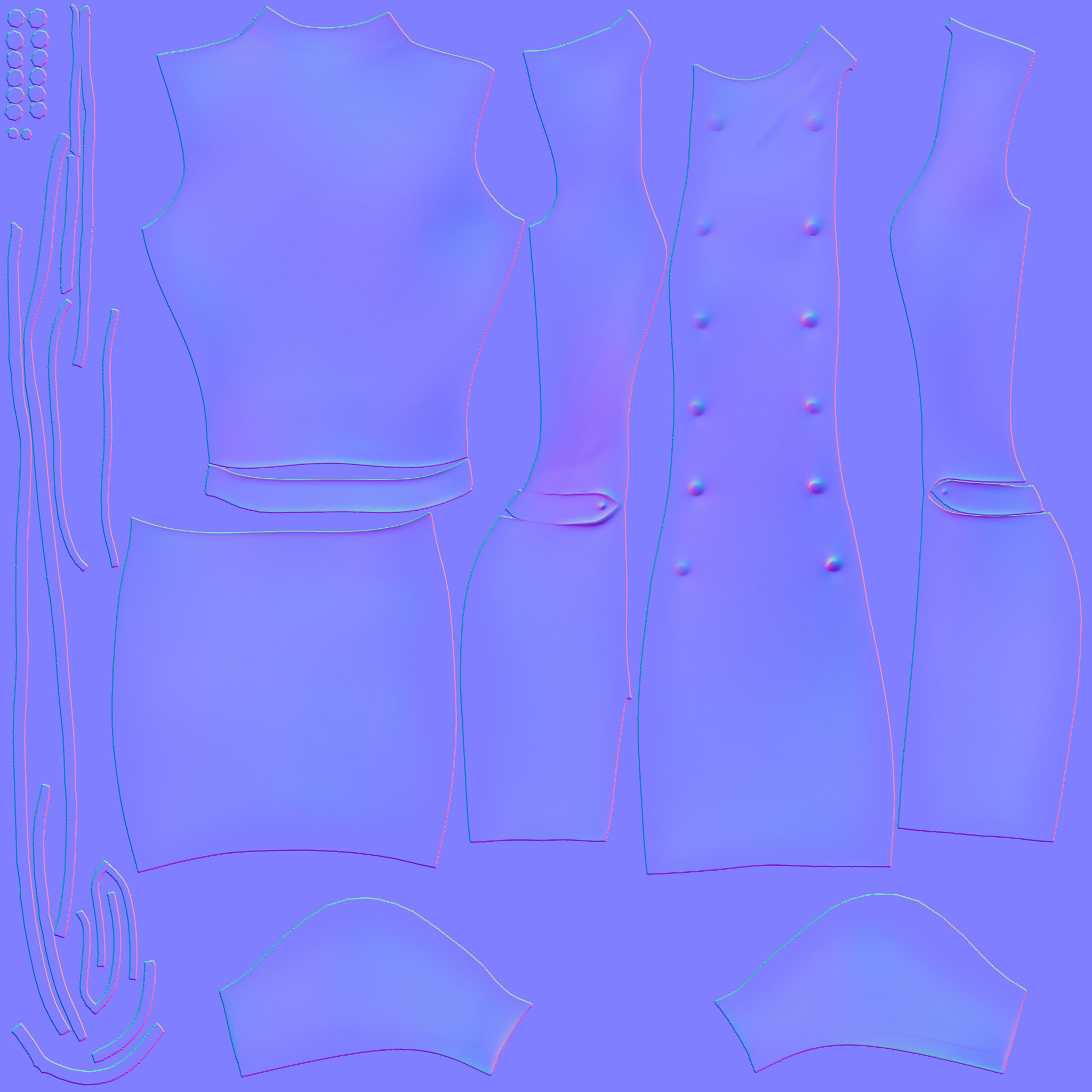 3D model Mini Nurse Uniform VR / AR / low-poly | CGTrader